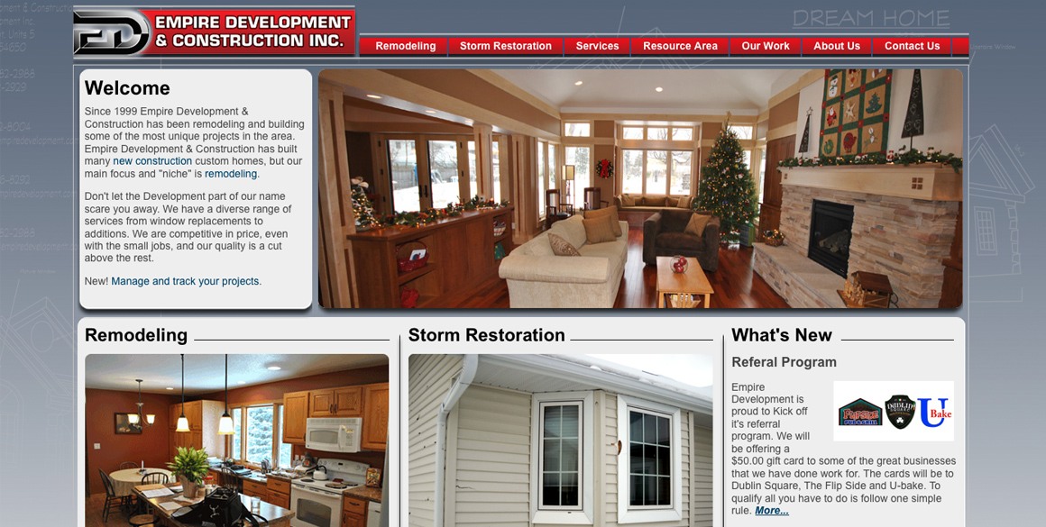 Empire Development Lauches New Website | The BLU Group