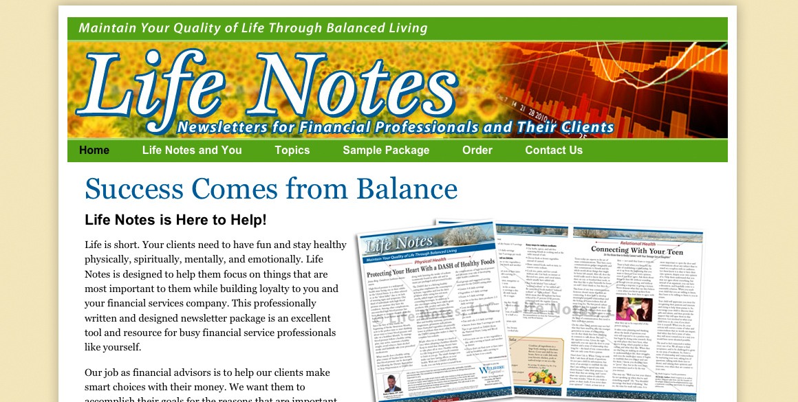 New Website Launched for Life Notes | The BLU Group