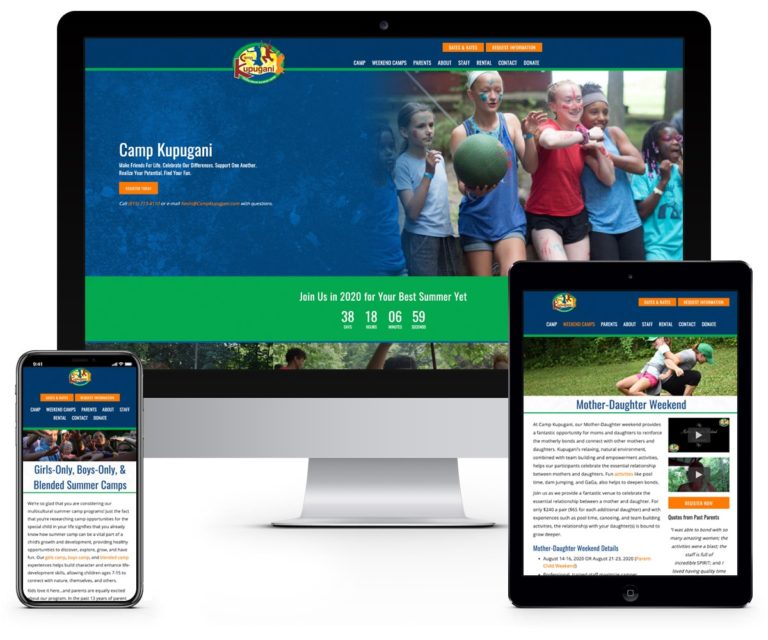 Custom Websites Built for Summer Camps by The BLÜ Group