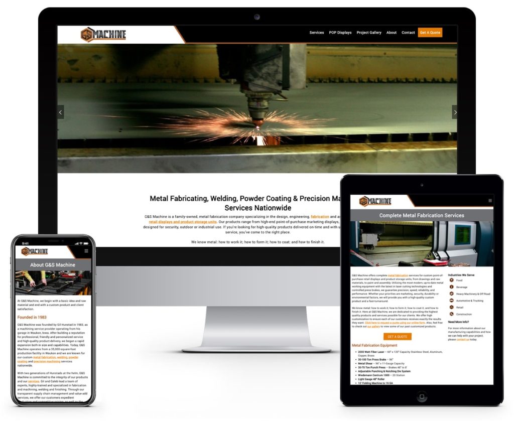 Custom Websites Built for Manufacturing Companies by The BLÜ Group