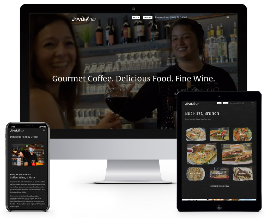 Custom Websites Built for Restaurants or Bars by The BLÜ Group