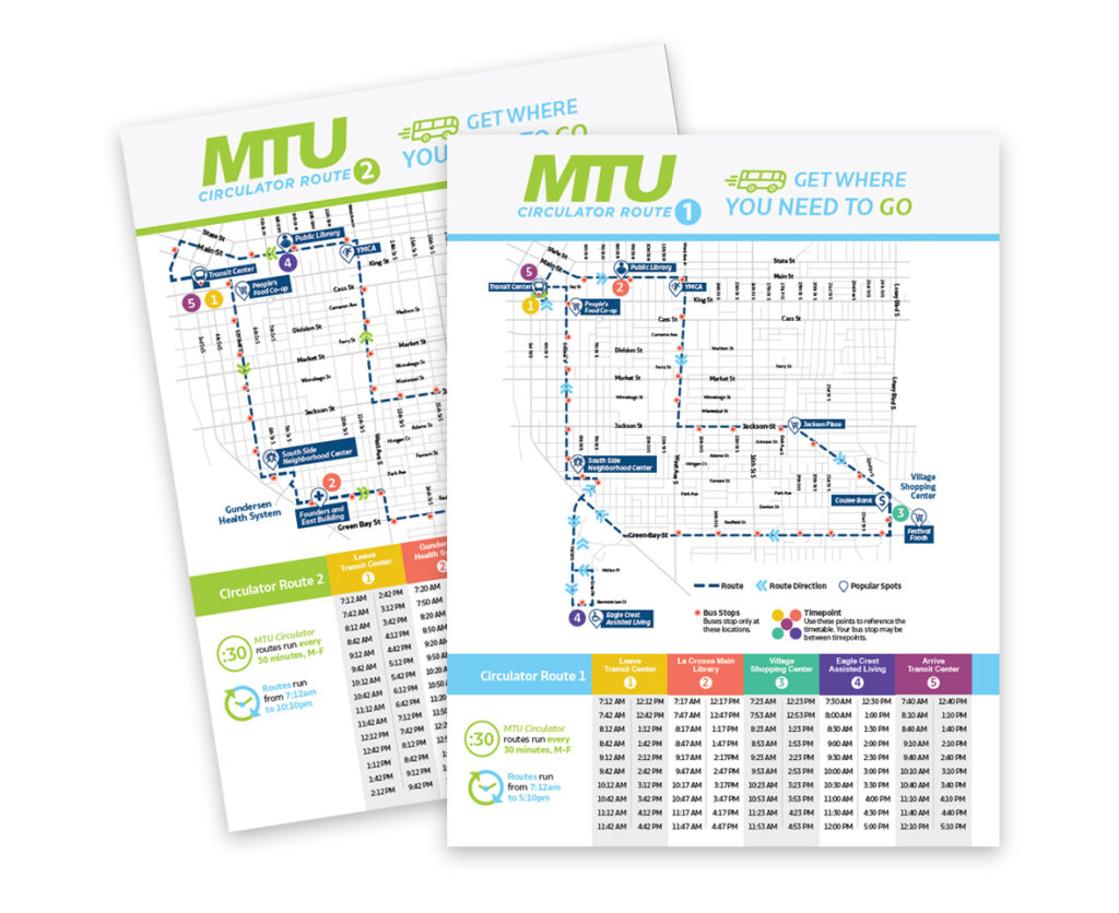 Outdoor Signage, Banners, Flyers & More for MTU - La Crosse Bus